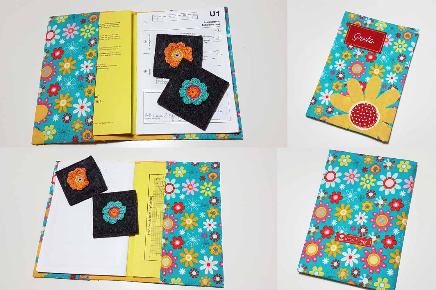 U-Heft-Hülle mit einem berühmten Namen – Becki-Design