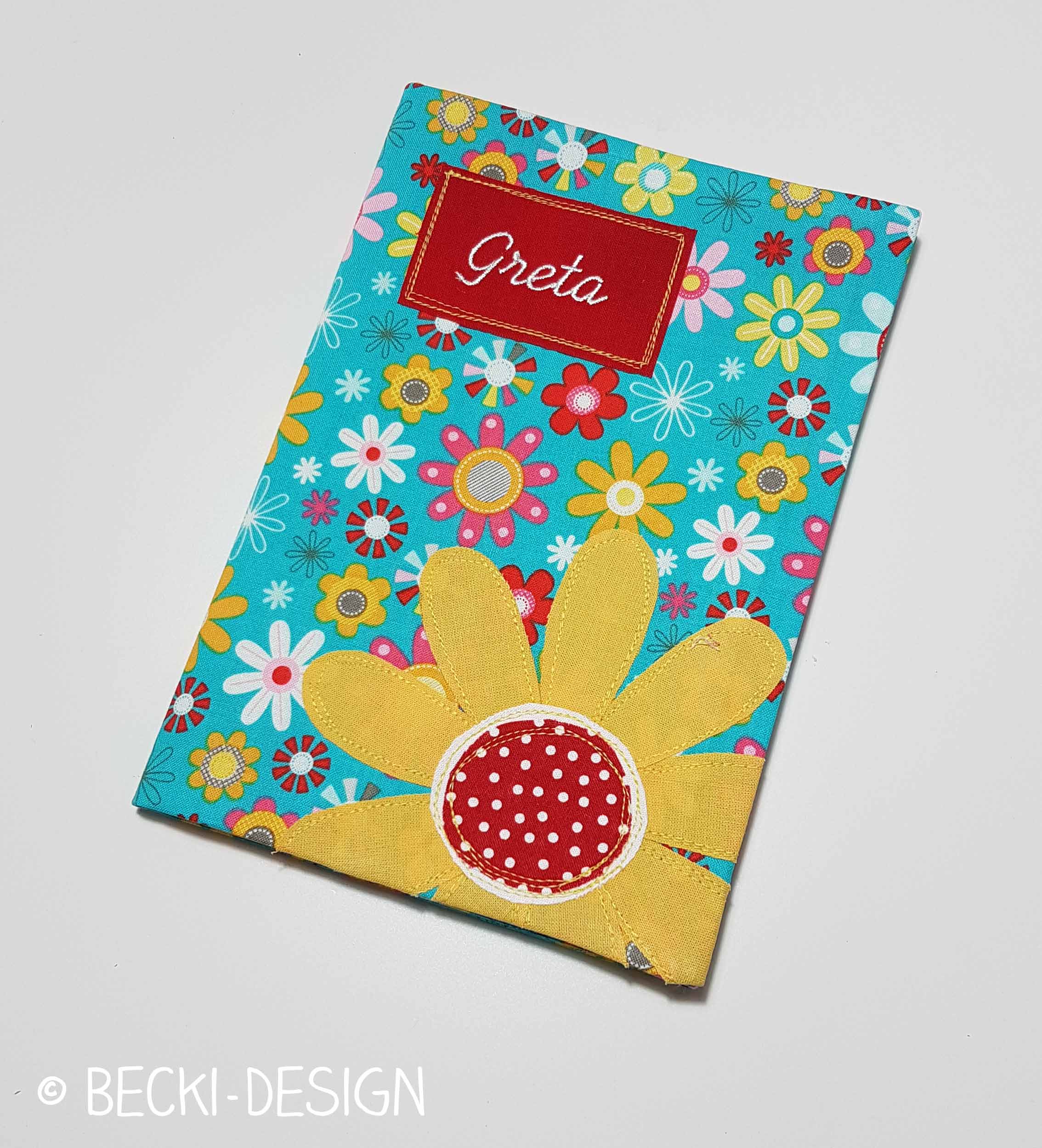 U-Heft-Hülle mit einem berühmten Namen – Becki-Design